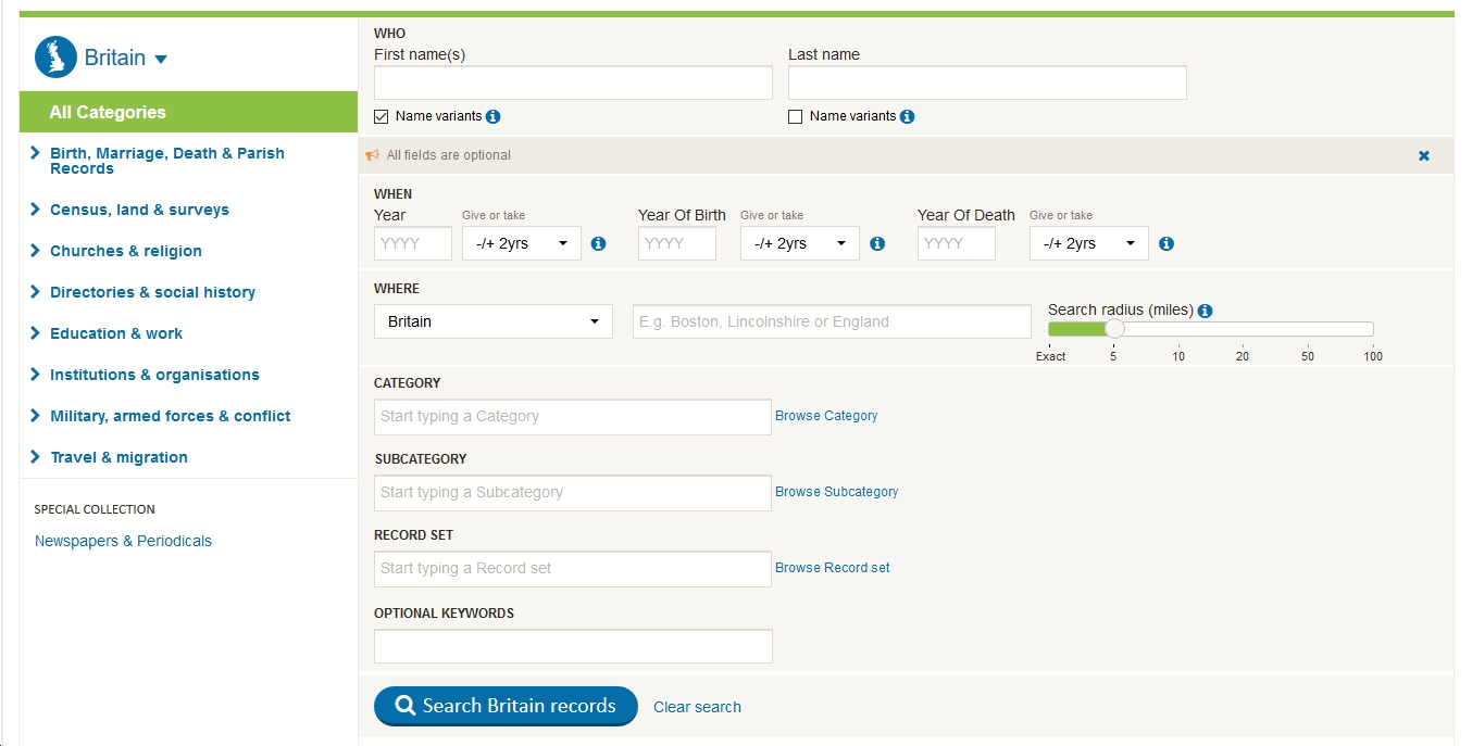 Targeted searches on Find My Past | English Ancestors